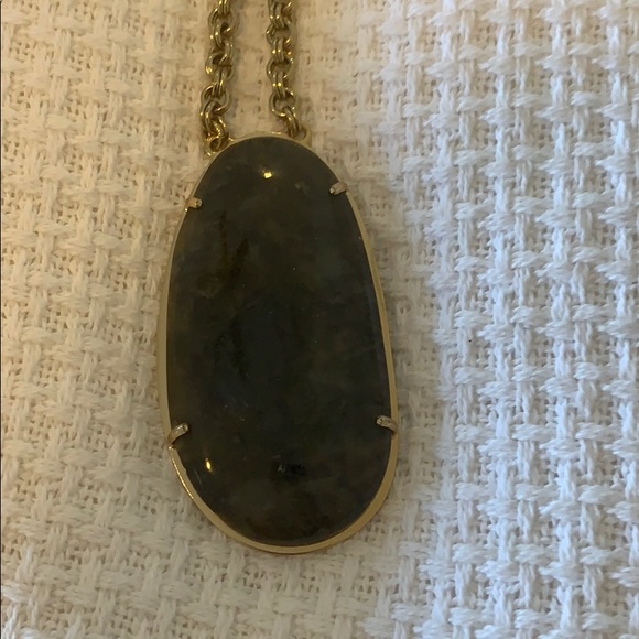 Jewelry | Large Green Stone Pendant Necklace | Poshmark